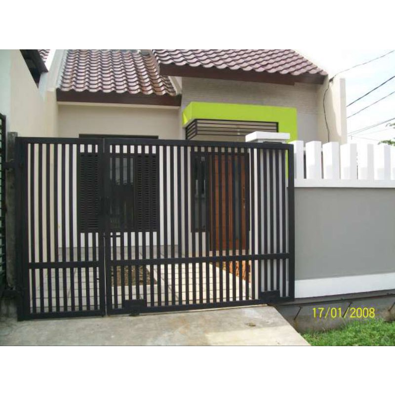 Jual pagar dorong pake holo 4x4 galvanis harga per meter susai ukuran ...