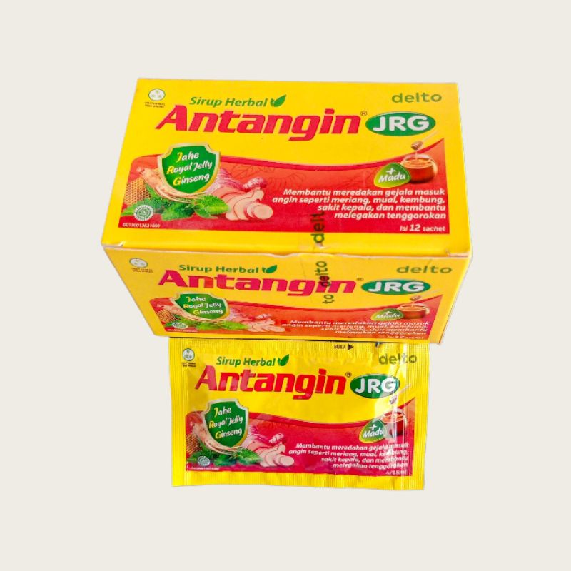 Jual ANTANGIN JRG Sirup Herbal [15ml] 1Box isi 12 Sachet | Shopee Indonesia
