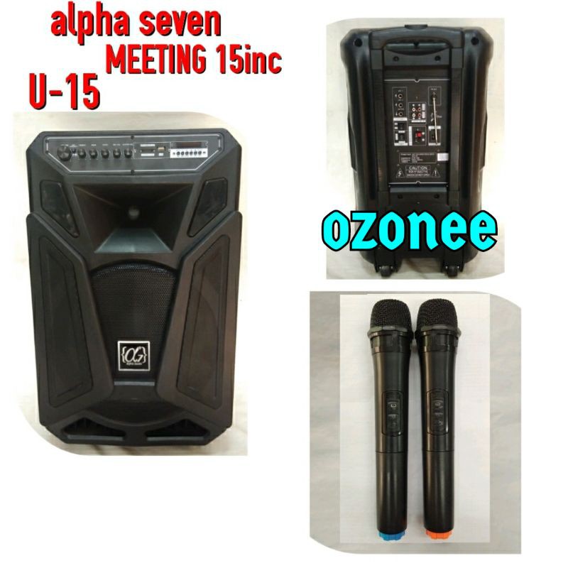 Jual SPEAKER PORTABLE WIRELESS MEETING ALPHA SEVEN U15 ALPHA SEVEN U15 ...