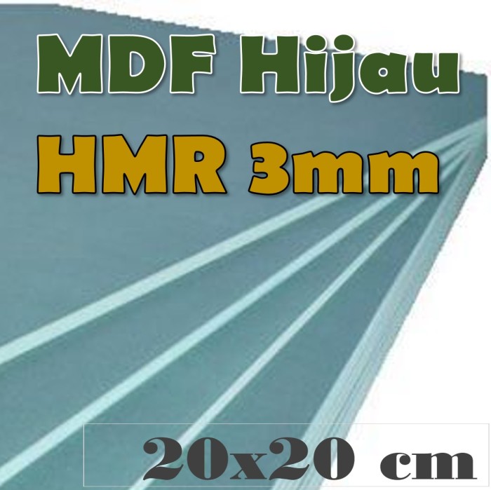 Jual HMR 3mm | MDF HIJAU 3mm 20x20 cm (Isi 4 pcs ) | Shopee Indonesia