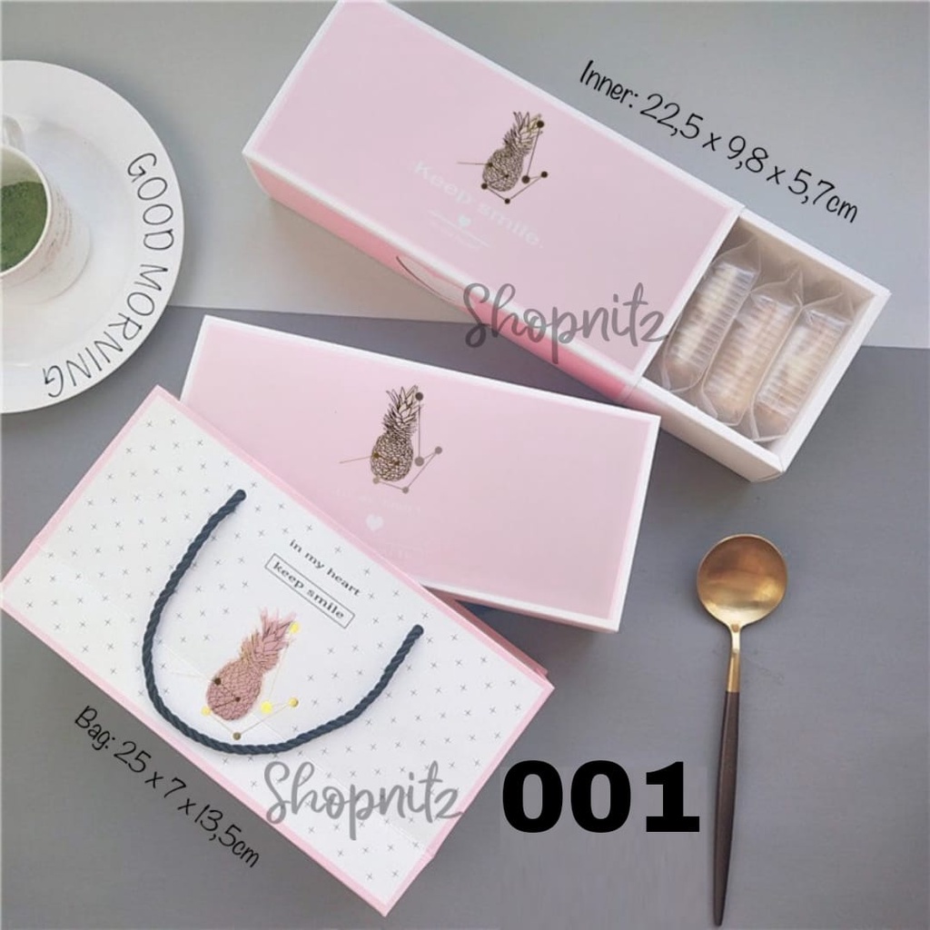 Jual Kotak Nastar Taiwan Dus Kue Box Packaging Paper Bag Pink | Shopee ...