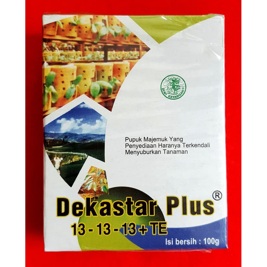 Jual 100 gr PUPUK pertumbuhan Dekastar 13-13-13 fase vegetaif | Shopee ...