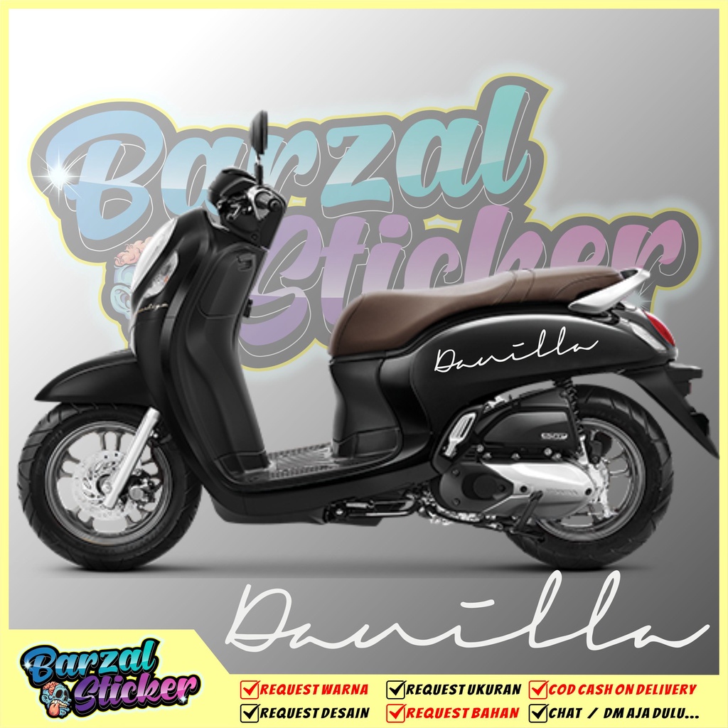 Jual Stiker motor cuting STRIPING cutting sticker logo tanda tangan ...