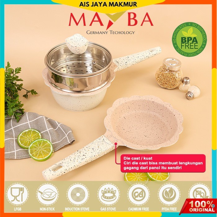 Jual PANCI SET MAYBA BABY PAN 4 pcs Cream Perlengkapan bayi Kids Alat ...