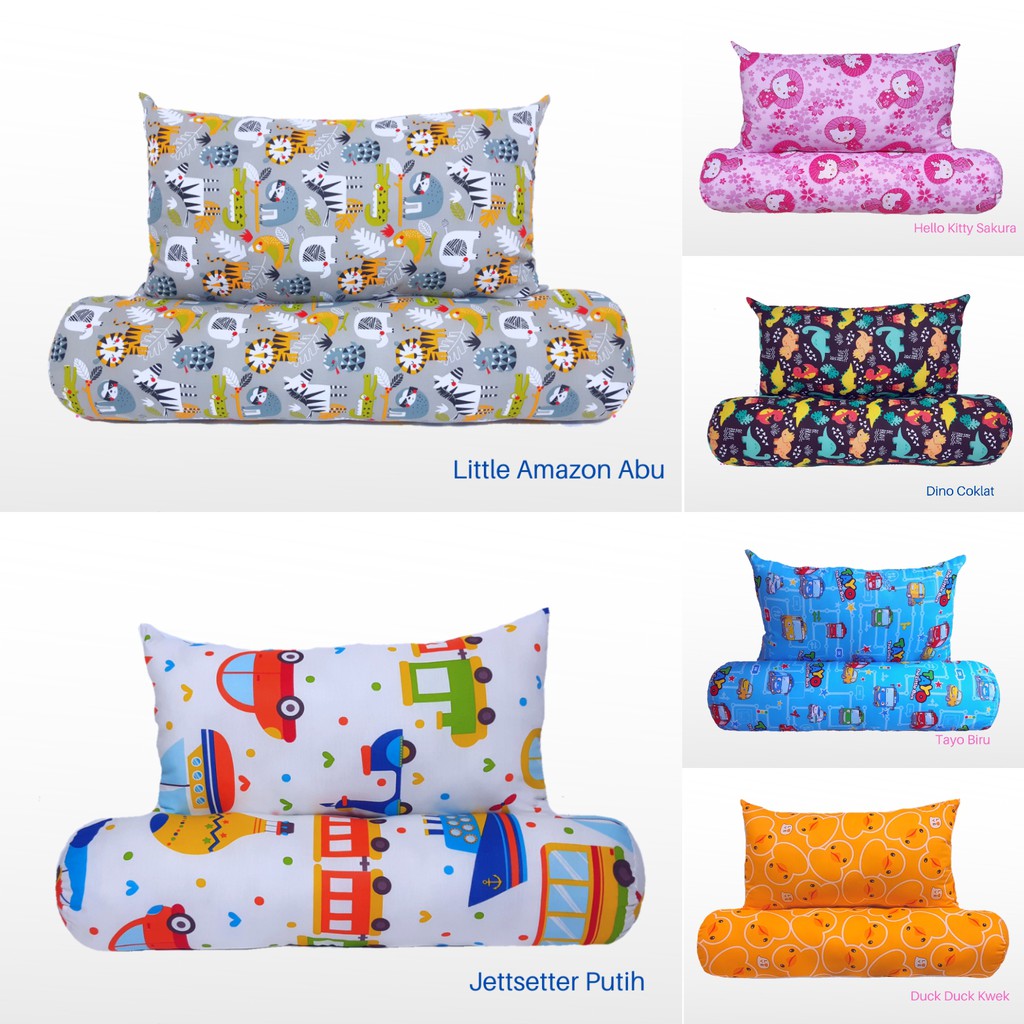 Jual 1 SET BANTAL GULING ANAK KARAKTER MOTIF TERBARU UNTUK USIA BALITA ...