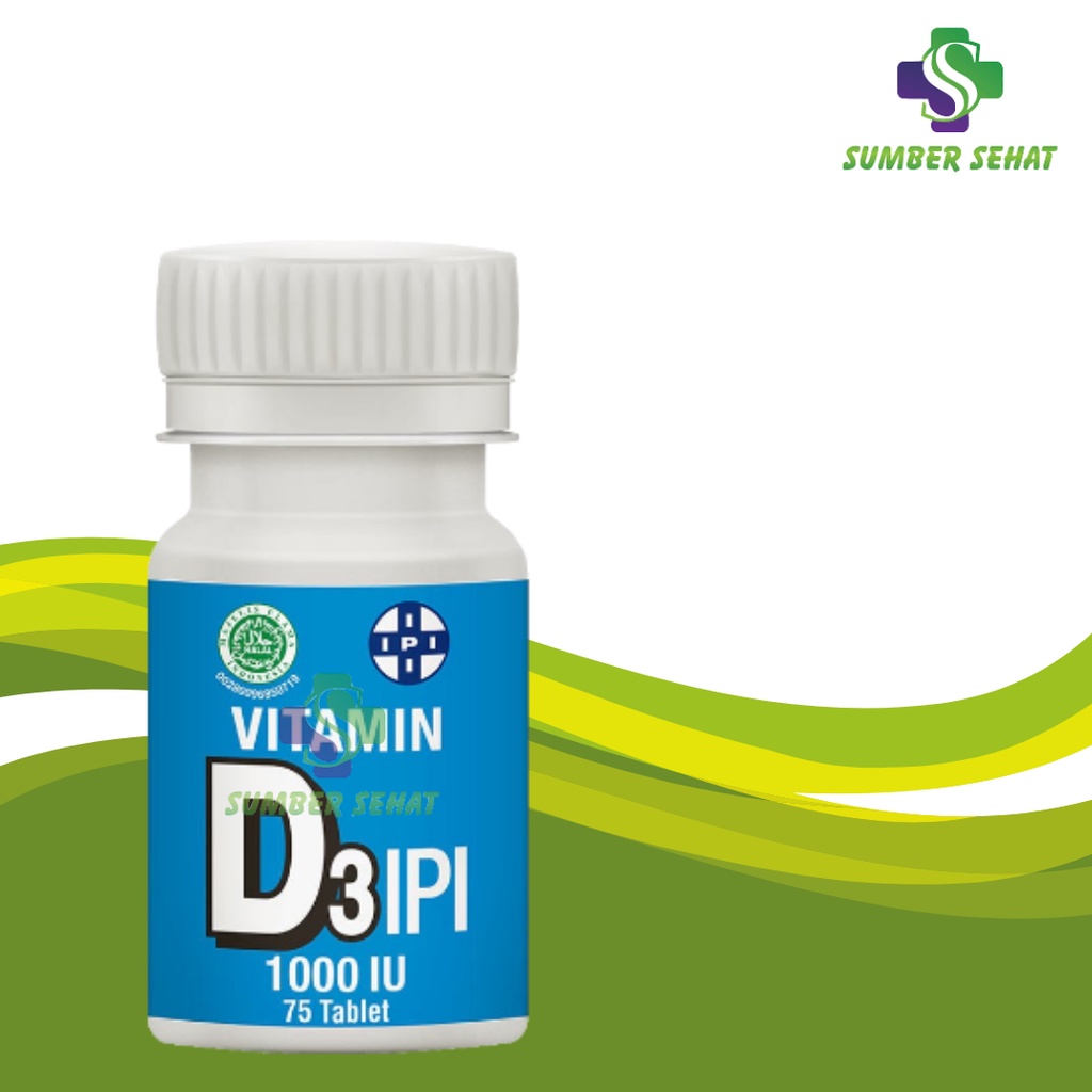 Jual VITAMIN D3 IPI 1000 IU BOTOL 70 TABLET | Shopee Indonesia