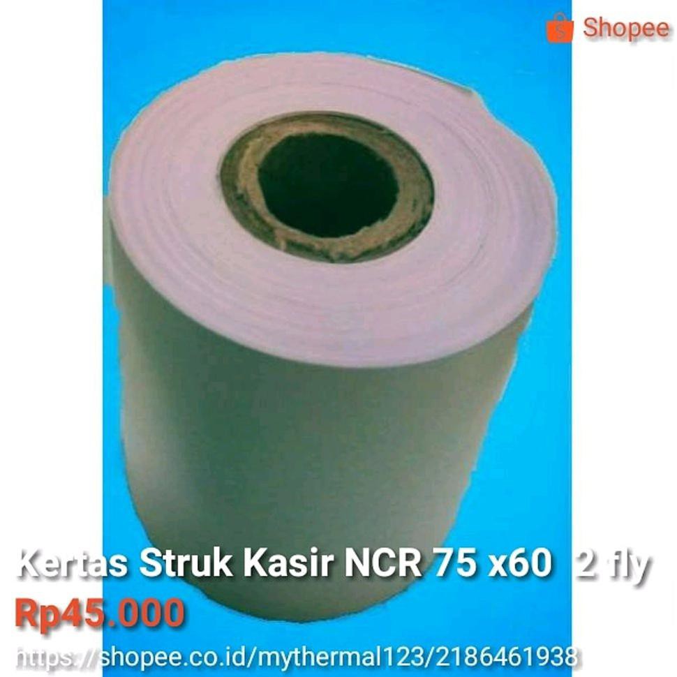 Jual Kertas struk kasir NCR 2 fly 75x60 | Shopee Indonesia