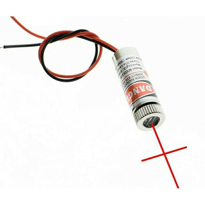 Jual Laser Module 650nm 5mW Head Glass Lens Focusable 3V 5V | Shopee ...