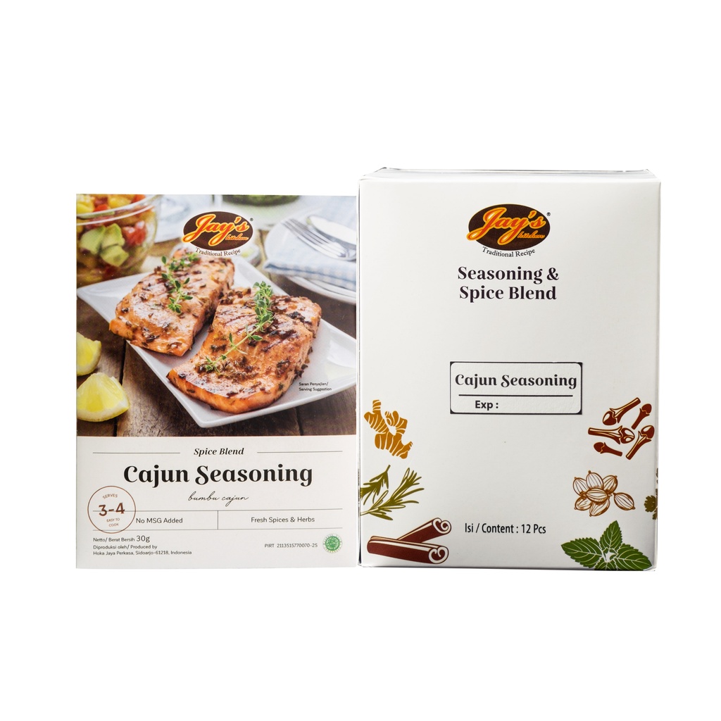 Jual Jay's Cajun Seasoning Spice Blend - Box Isi 12 | Shopee Indonesia