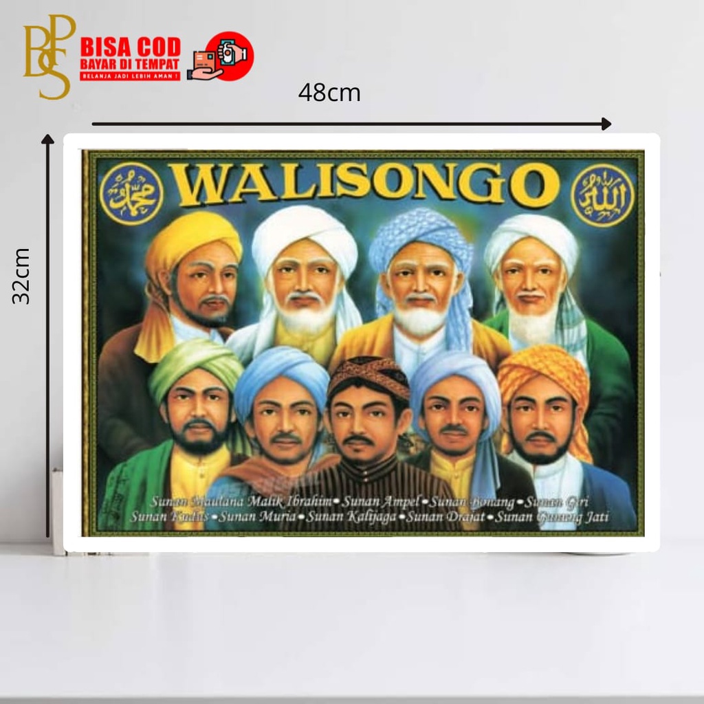 Jual POSTER WALI SONGO - FOTO WALI SONGO - WALLDECOOR - HIASAN DINDING ...