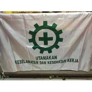 Jual Bendera K3 95 x 150cm atau Bendera Safety atau Spanduk Keselamatan ...