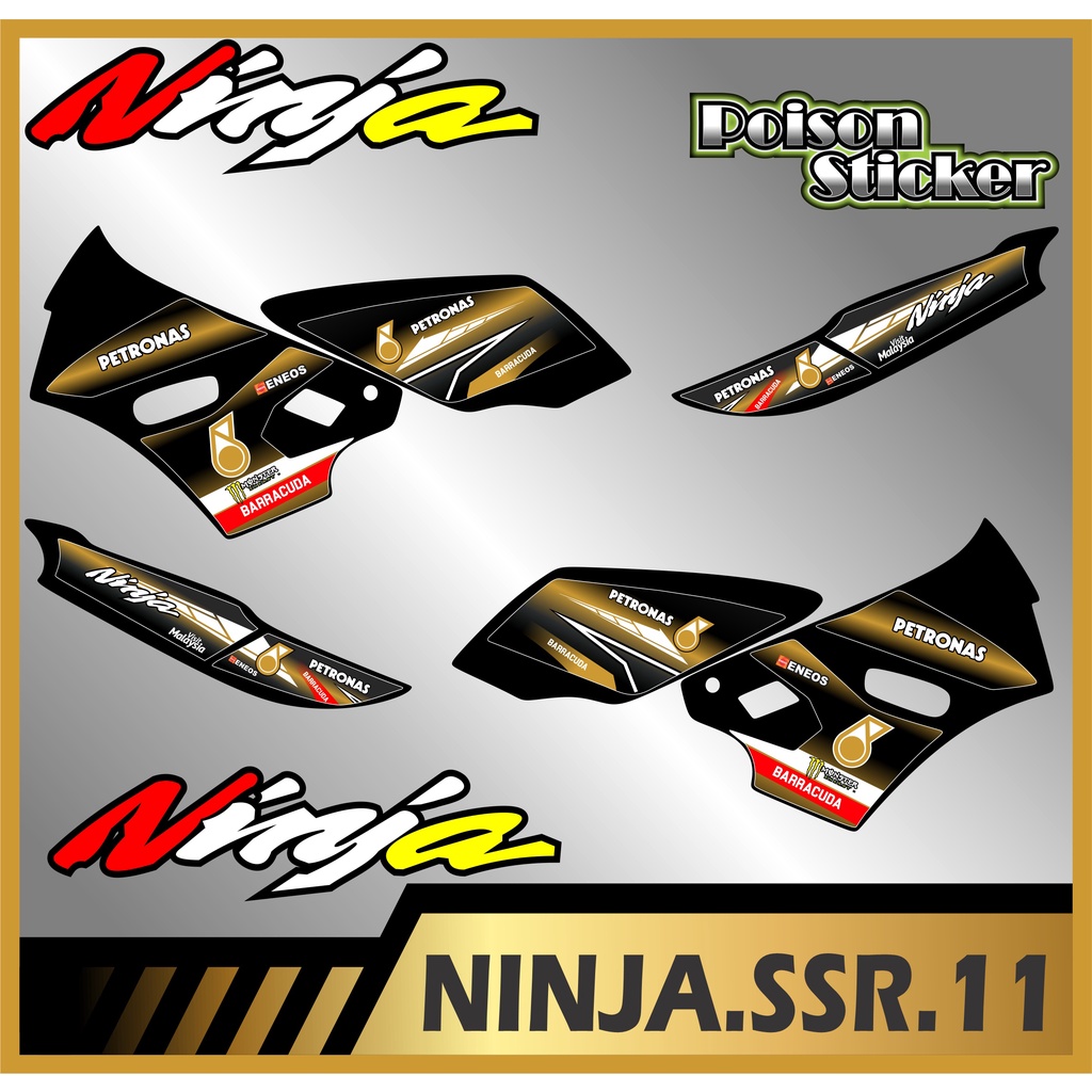 Jual STRIPING STICKER NINJA SSR STIKER NINJA SSR NEW STICKER LIS LIST ...