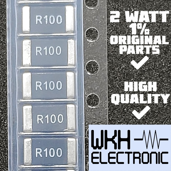 Jual ORIGINAL R100 Resistor SMD 2512 R100 0.100 ohm 100mR accuracy 1% ...