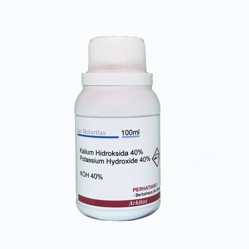 Jual Kalium Hidroksida 40% |Larutan KOH 40%- Arkitos Chemicals - Lab | Shopee Indonesia