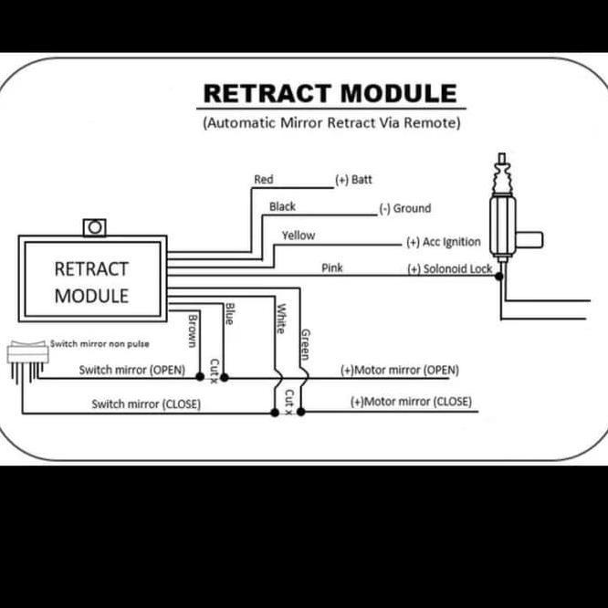 Jual Module Alat Auto Retract Spion Lipat Otomatis Universal Aksesoris ...