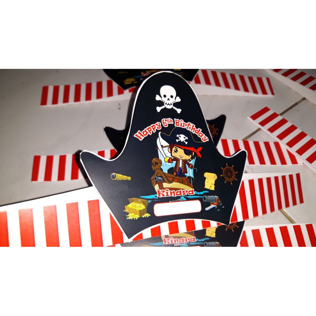 Jual TOPI ULTAH ANAK TEMA BAJAK LAUT / TOPI ULANG TAHUN CUSTOM | Shopee ...