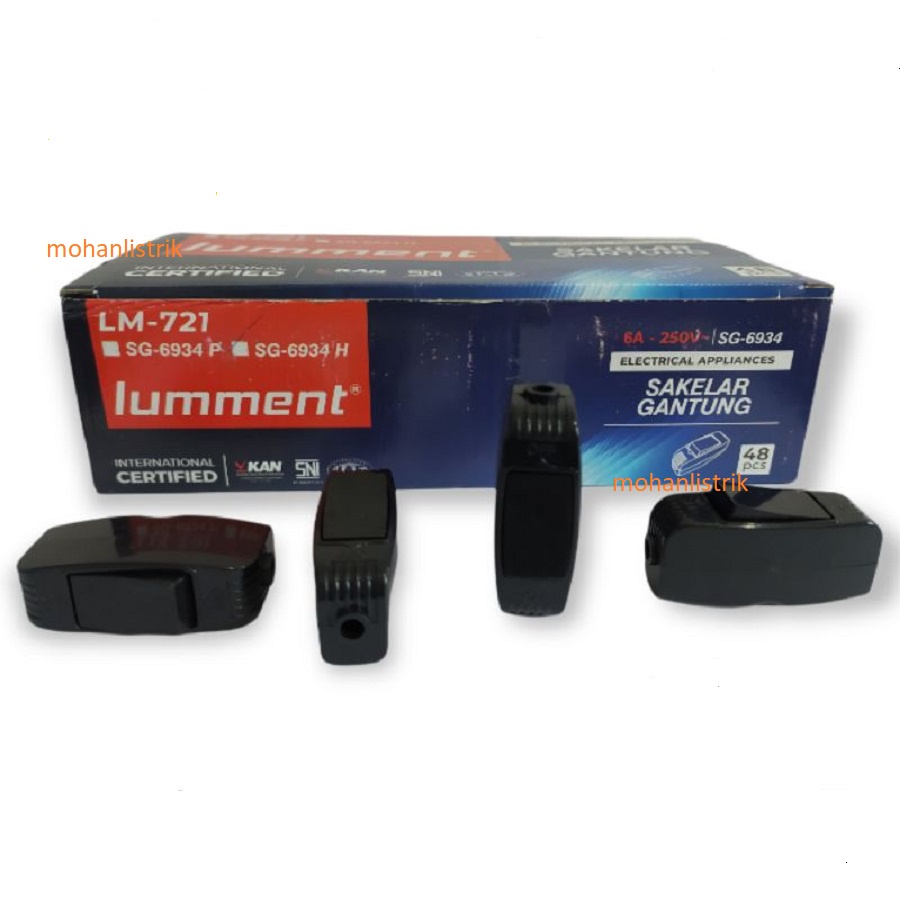 Jual SAKLAR GANTUNG LUMMENT LUMENT HITAM | Shopee Indonesia