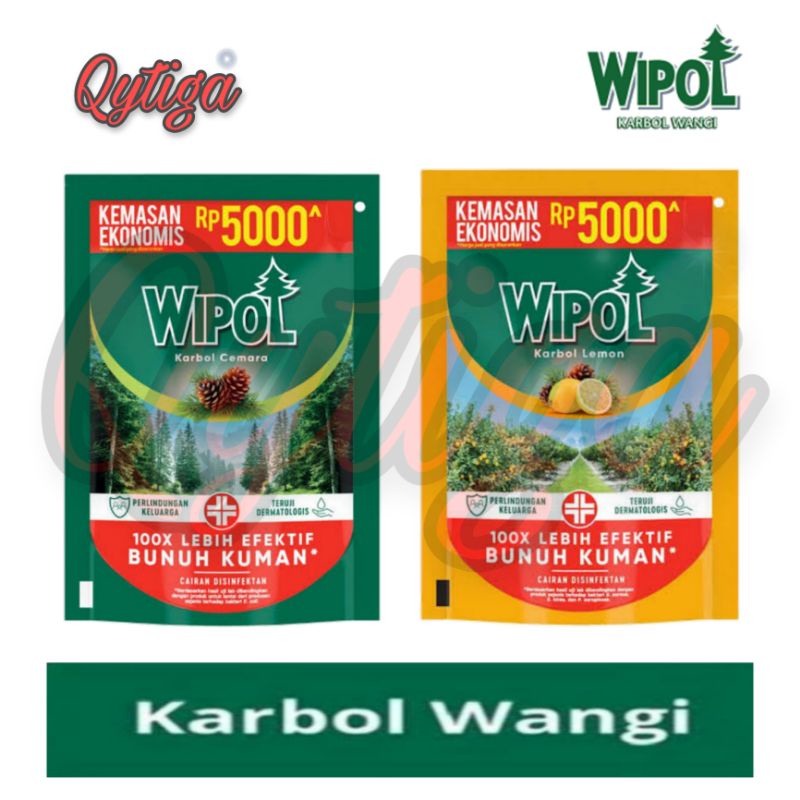 Jual Qytiga Wipol Sabun Karbol Pembersih Lantai Karbol Cemara Pembersih ...