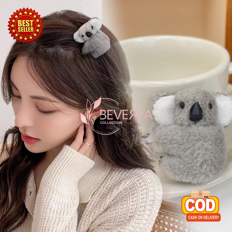 Jual Jepit Rambut Korea Perempuan Model Koala Lucu Aksesoris Hiasan ...