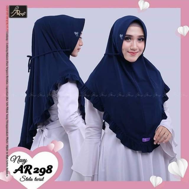 Jual HIJAB AR RAFI AR 298 /STELLA TWIST/BERGO SYAR'I/BERGO REMPLE ...