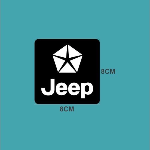 Jual Cutting Sticker Jeep 8x8cm Bahan Oracal 2 warna | Shopee Indonesia