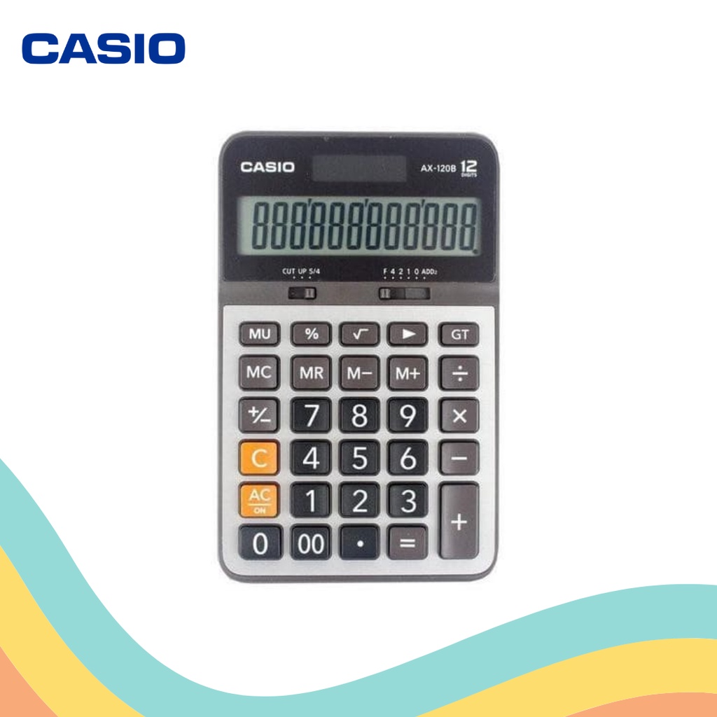 Jual KALKULATOR CASIO AX-120 B (1 PCS) | Shopee Indonesia