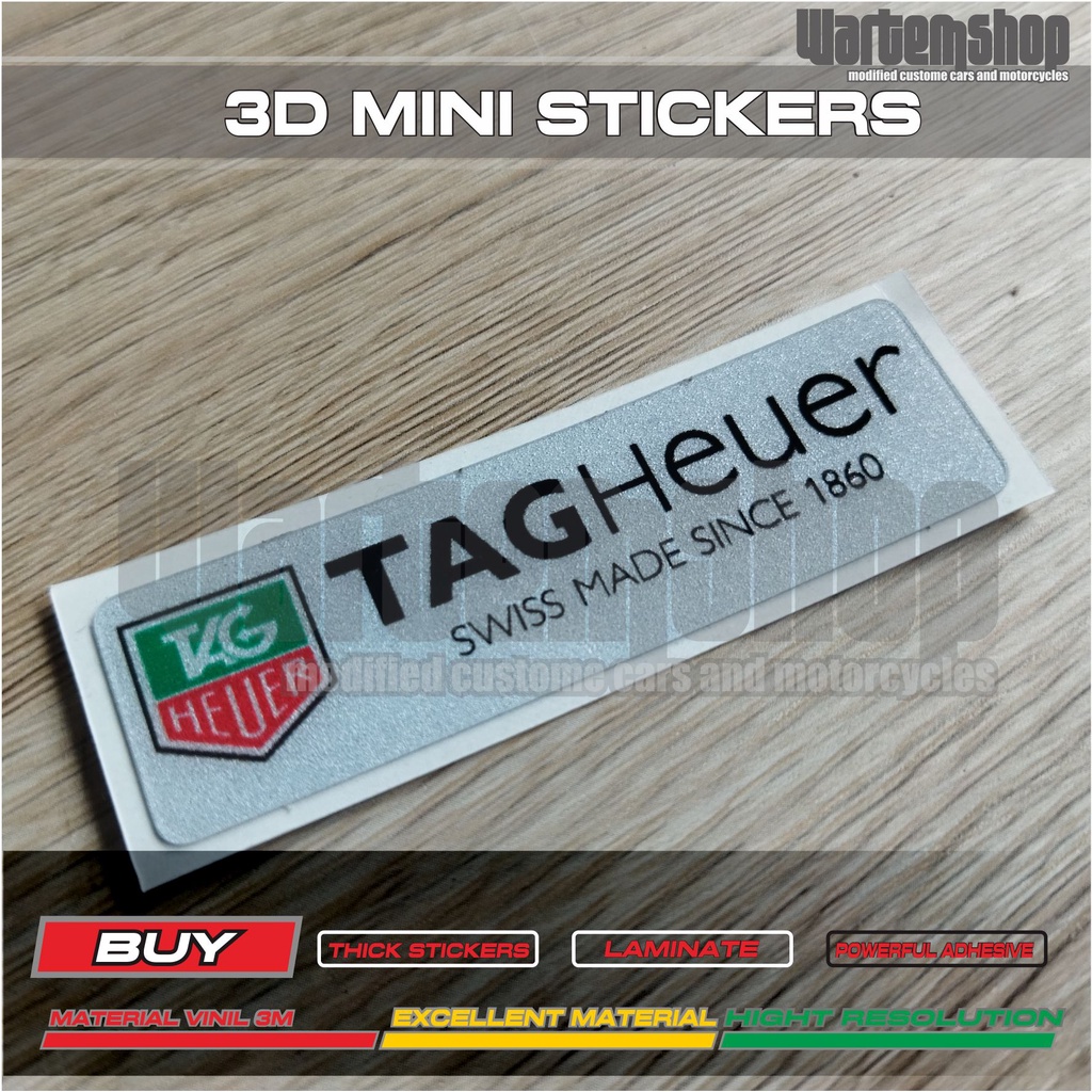 Jual STICKER MINI 3D TUNNER TAG HEUER | Shopee Indonesia