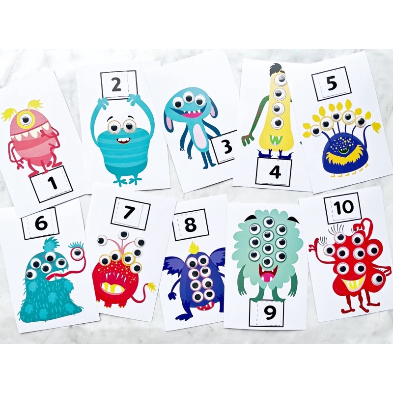 Jual LILOMILO Counting monster’s eyes/belajar berhitung/belajar ...