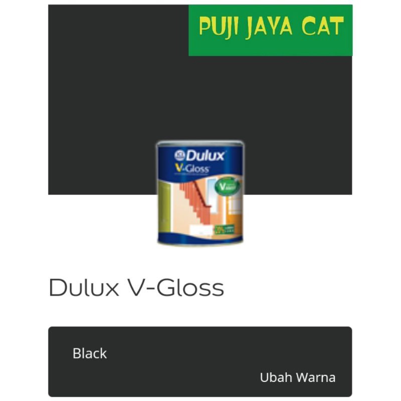 Jual Dulux V-Gloss Hitam / Black 122 Cat Besi dan Kayu 1KG | Shopee ...