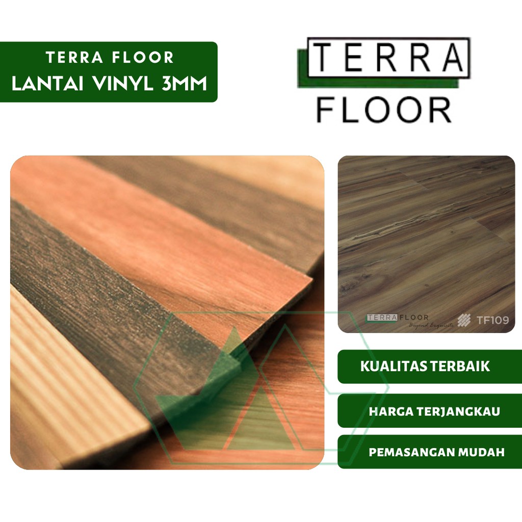 Jual Lantai Vinyl Motif Kayu TERRA FLOOR 3mm Lantai Kayu TF109 | Shopee ...