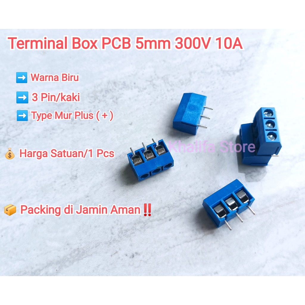 Jual Terminal Blok Kabel Soket Socket PCB Jack JST Pitch XH2.54mm 5mm ...