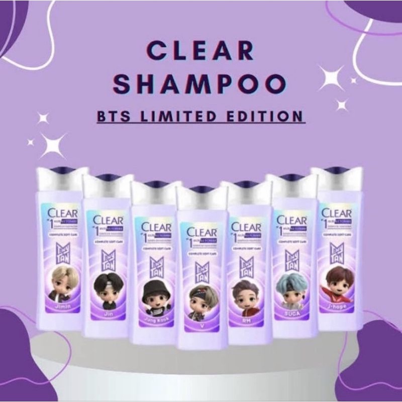 Jual Shampoo Clear BTS Tinytan Anti Ketombe Complete Soft Care 160ml | Shopee Indonesia
