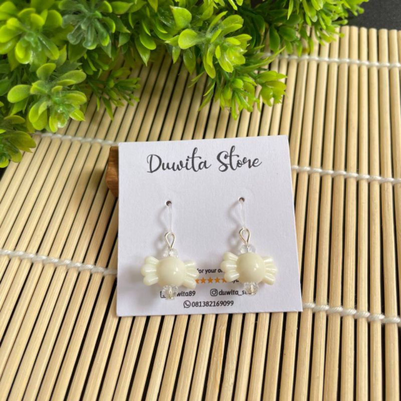 Jual HANDMADE ANTING ANAK/DEWASA KAITAN PLASTIK MOTIF PERMEN PASTEL ...