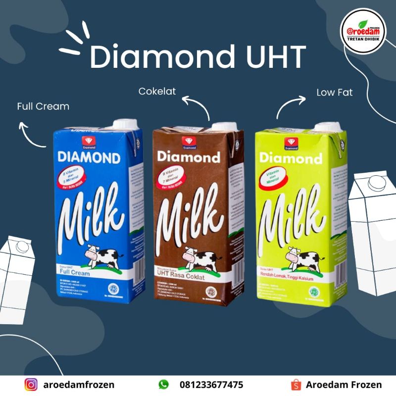 Jual DIAMOND UHT 1LITER | Shopee Indonesia