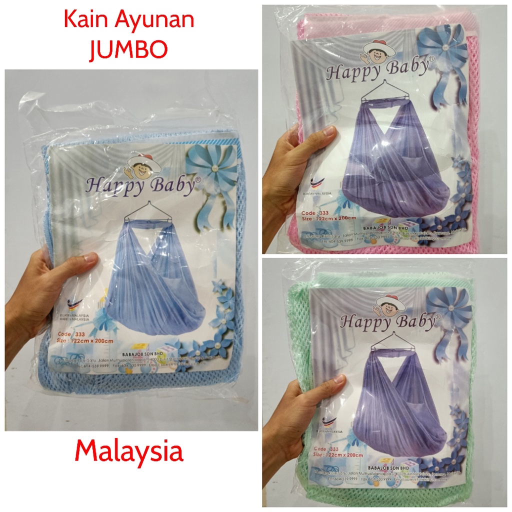 Jual Kain Ayunan Bayi JUMBO Malaysia | Happy Baby | Shopee Indonesia