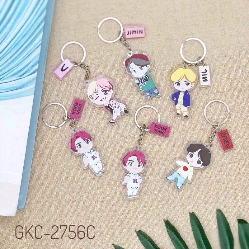 Jual gantungan kunci kpop korea bts akrilik keychain bt21 bts | Shopee Indonesia