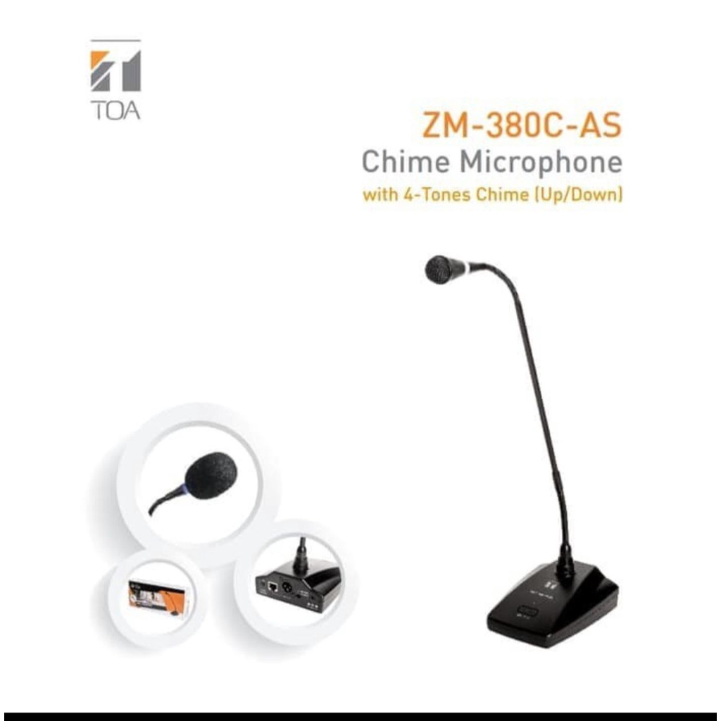 Jual MIC TOA ZM 380C AS MIC MEJA MIMBAR PODIUM TOA 380C ORIGINAL ...