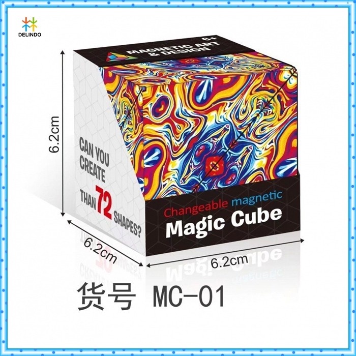 Jual Mainan Magic Cube Magnetic Bisa Berubah 70 Bentuk Fidget Kotak ...