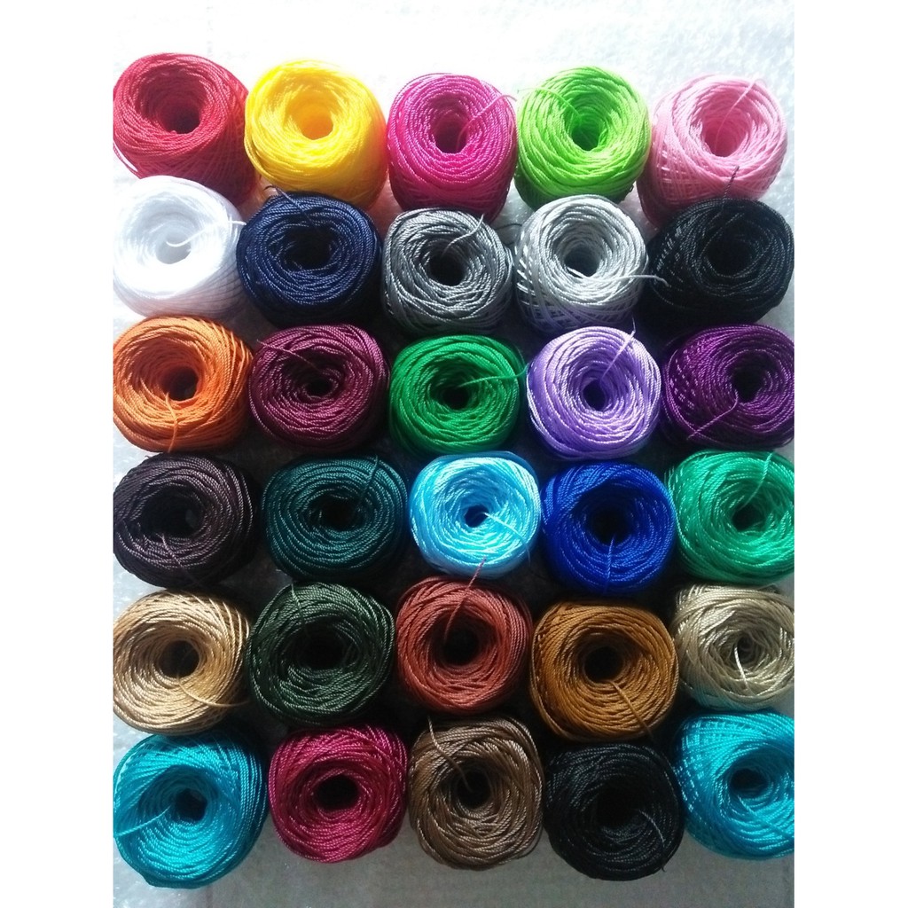 Jual Benang Rajut Nylon Warna Campur (warna pilih sendiri) | Shopee ...