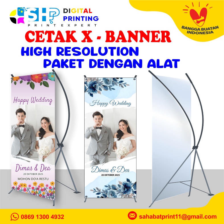 Jual Cetak X Banner Y Banner Standing Banner Wisuda Wedding Olshop ...