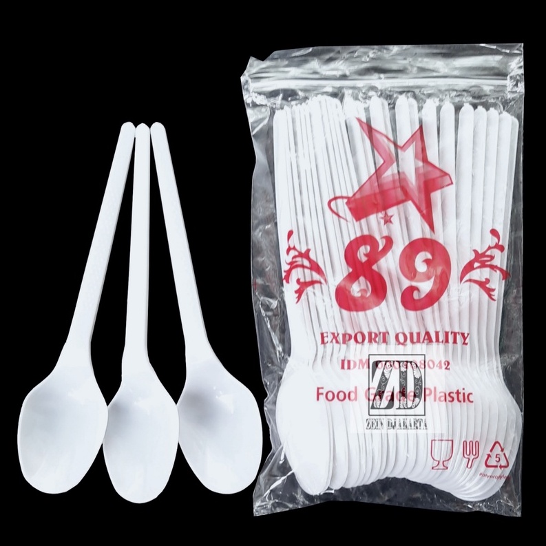 Jual Sendok Plastik Sendok Makan Garpu Plastik Putih Susu Dan Bening ...