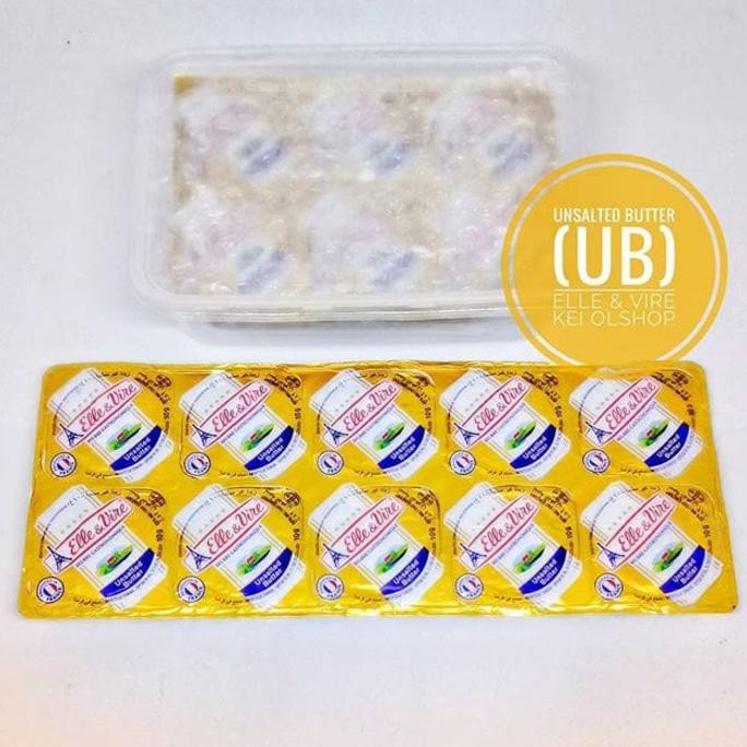Jual Elle & Vire Unsalted Butter (Pack 10 X 10Gr) | Shopee Indonesia