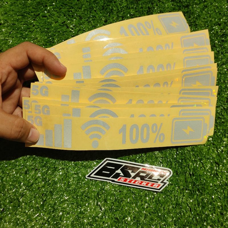 Jual sticker batrai wifi mobil / stiker Hp | Shopee Indonesia