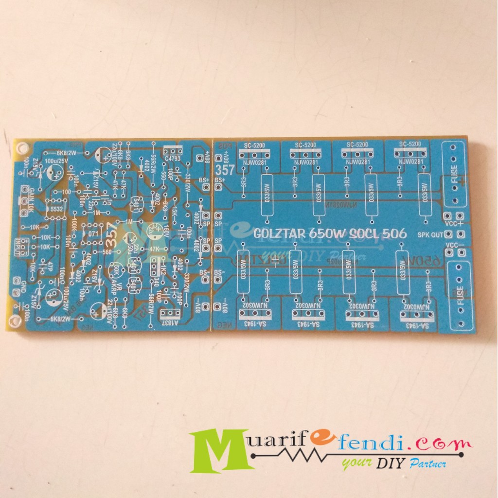 Jual PCB Power Amplifier SOCL 506 SOCL506 2U 20CM Plus PCB untuk 4 ...