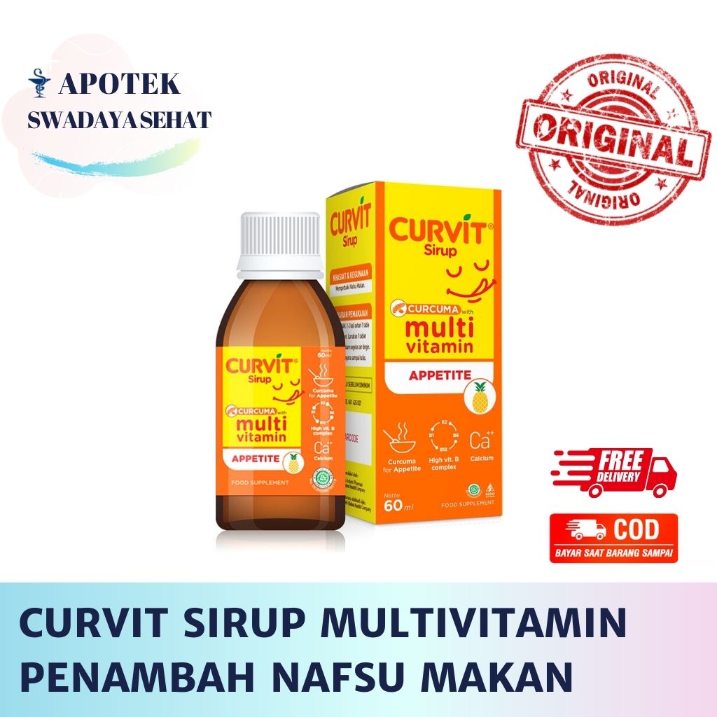 Jual CURVIT Multivitamin Appetite Syrup 120 ML Vitamin Penambah Nafsu ...