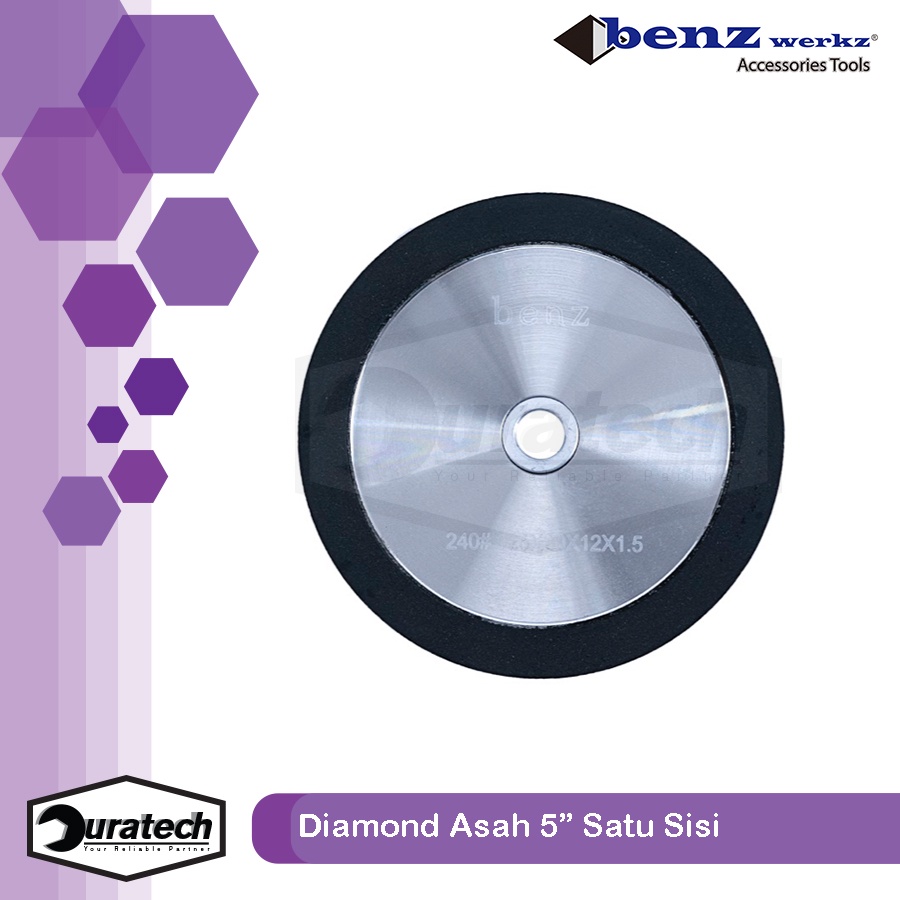 Jual 5" Single Side (dish Type) # 240 Diamond asah TCT 5 inch 1 sisi ...