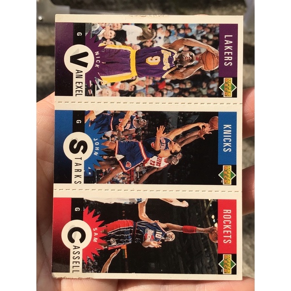 Jual KARTU MINI UPPER DECK 1996 NBA NICK VAN JOHN STARKS SAM ROCKETS ...