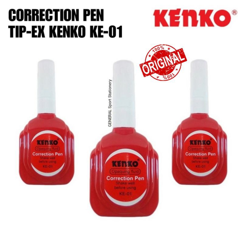 Jual Tip Ex / Correction Pen KENKO KE-01 (pcs) | Shopee Indonesia