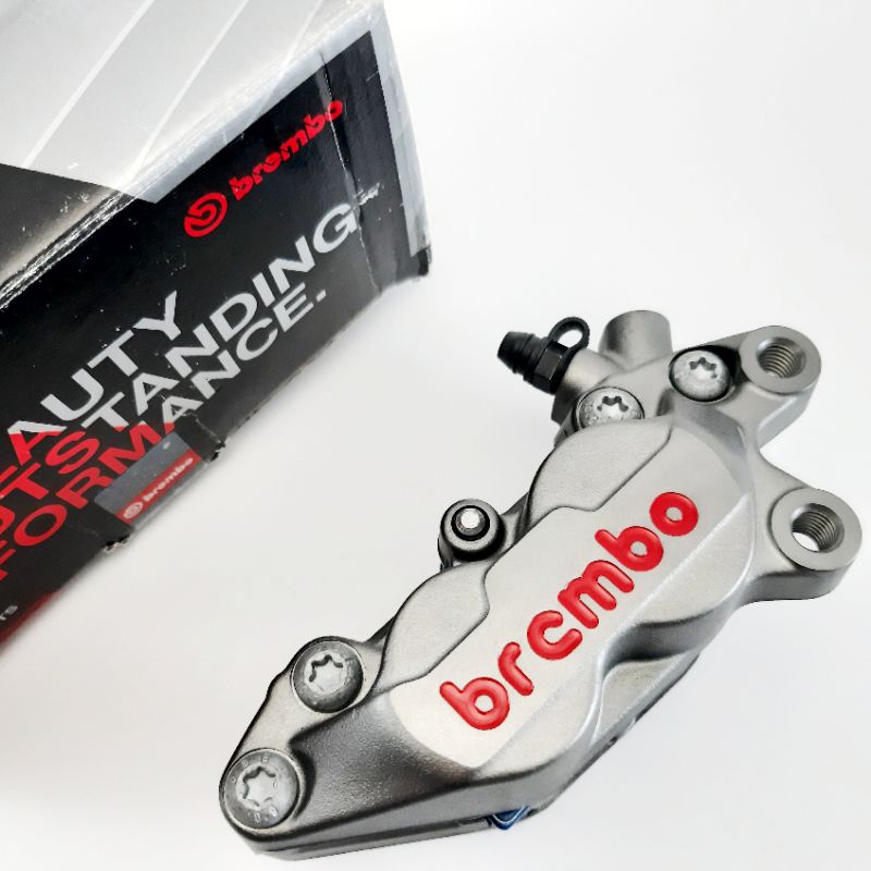 Jual Kaliper Depan Brembo 4 Piston 1 Pin Logo Merah | Shopee Indonesia