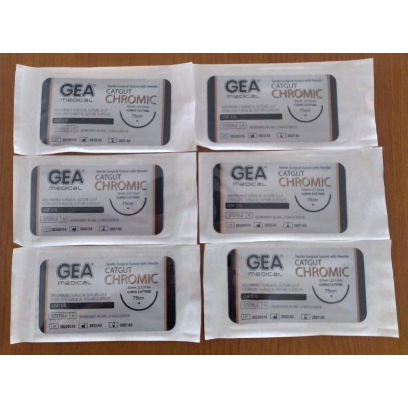 Jual Benang CAT GUT Cromic 3/0 & 2/0 dengan jarum / Catgut chromic ...